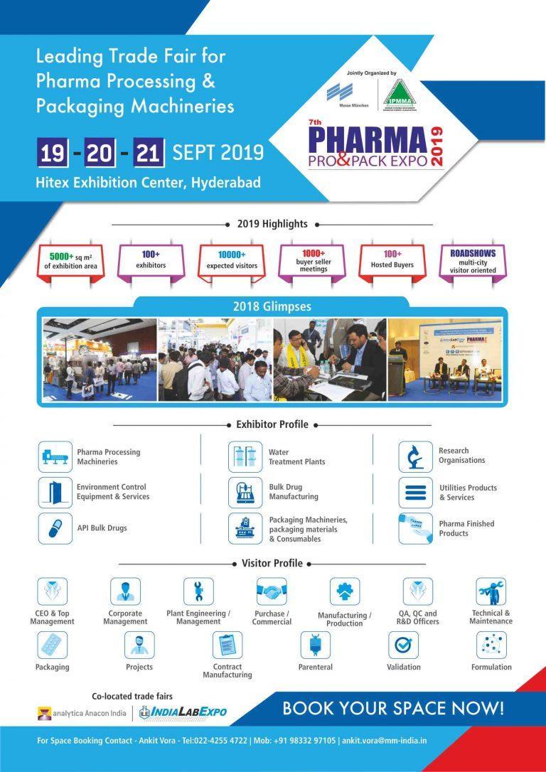 PHARMA PRO & PACK EXPO 2019 - Pharma Machines & Technology