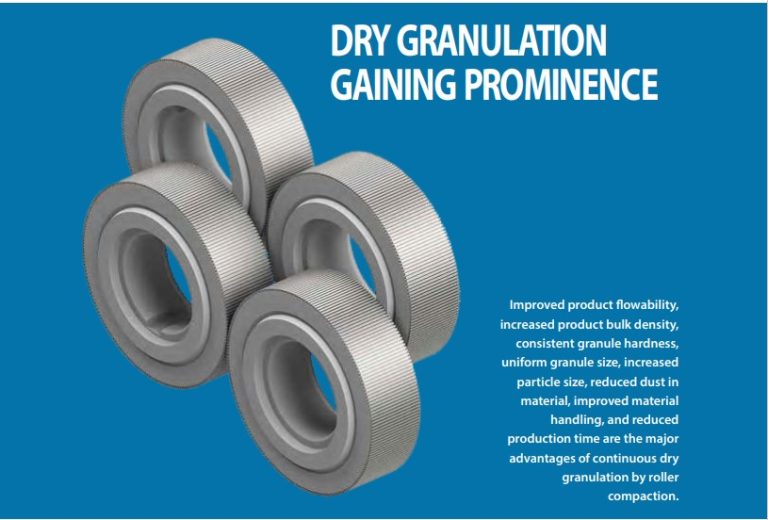 Dry Granulation Gaining Prominence – Pharma Machines & Technology